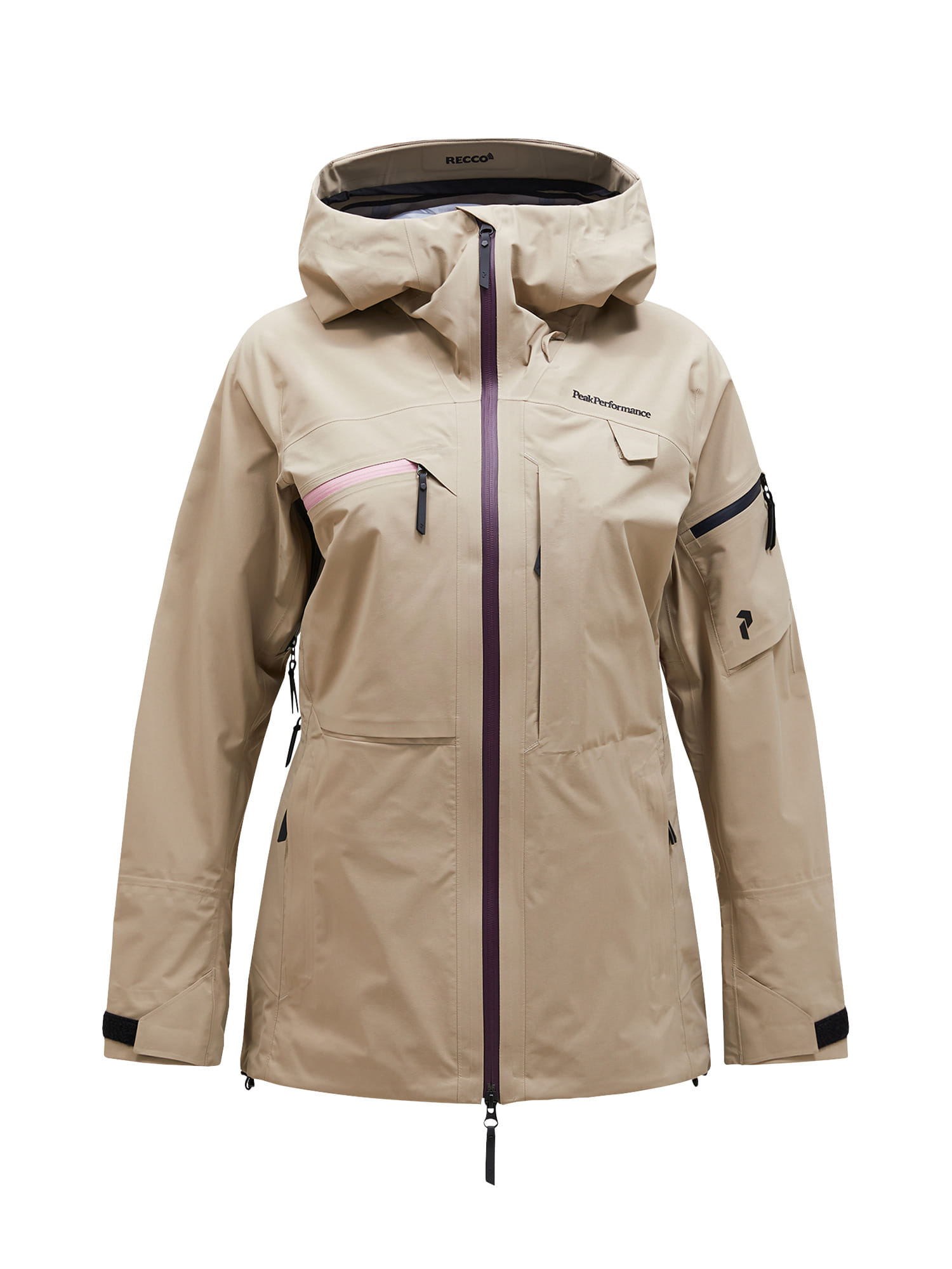 Peak Performance W Alpine GTX Jacket Ski jacket avid beige XS - Transa.ch