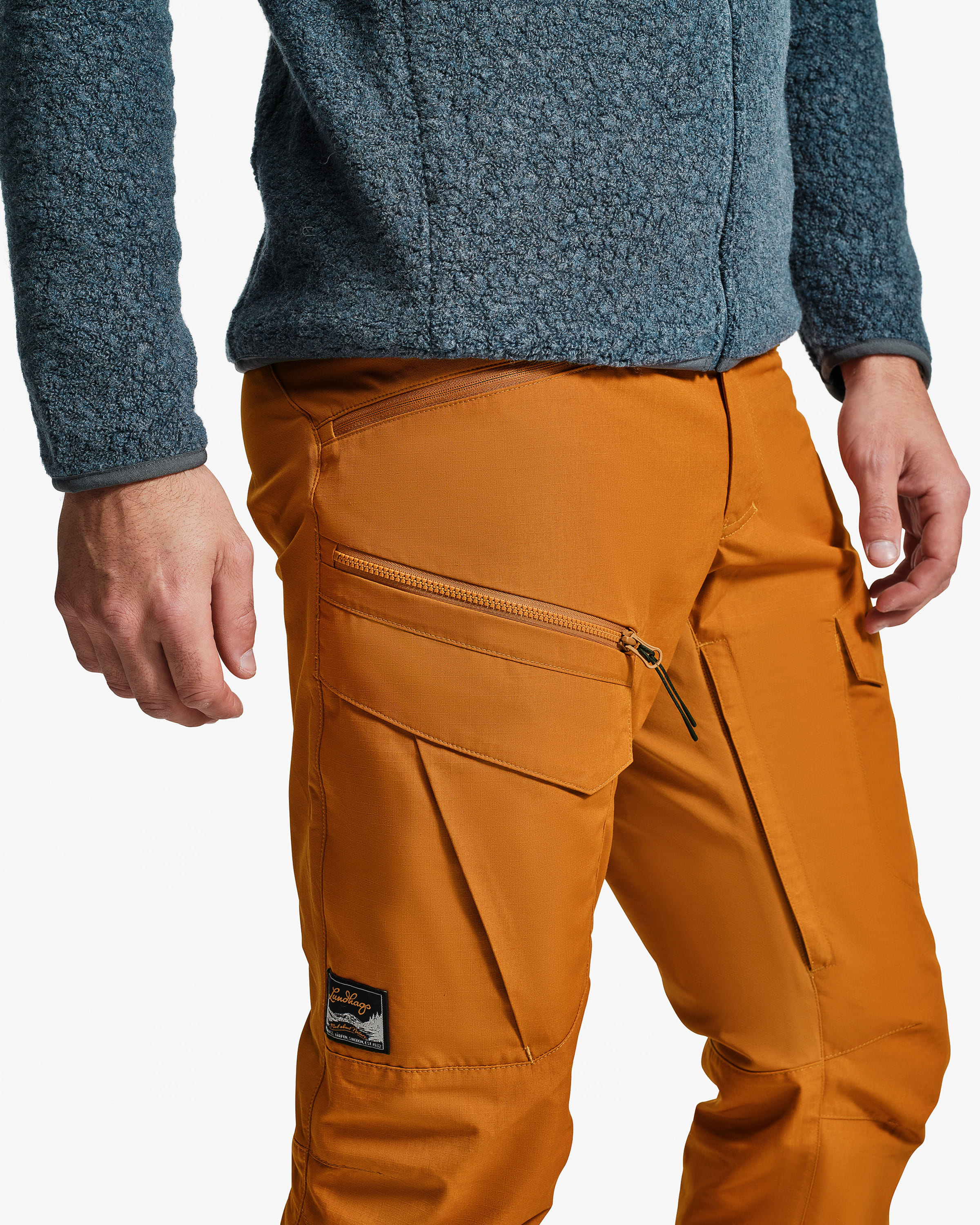 Lundhags Fulu Cargo Stretch Hybrid Pant M Cargohose almond 56 - Transa.ch