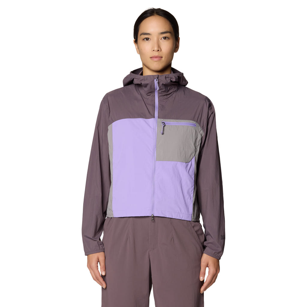 Mountain Hardwear W Wind Veil Hooded Jacket Windbreaker purple sage ...