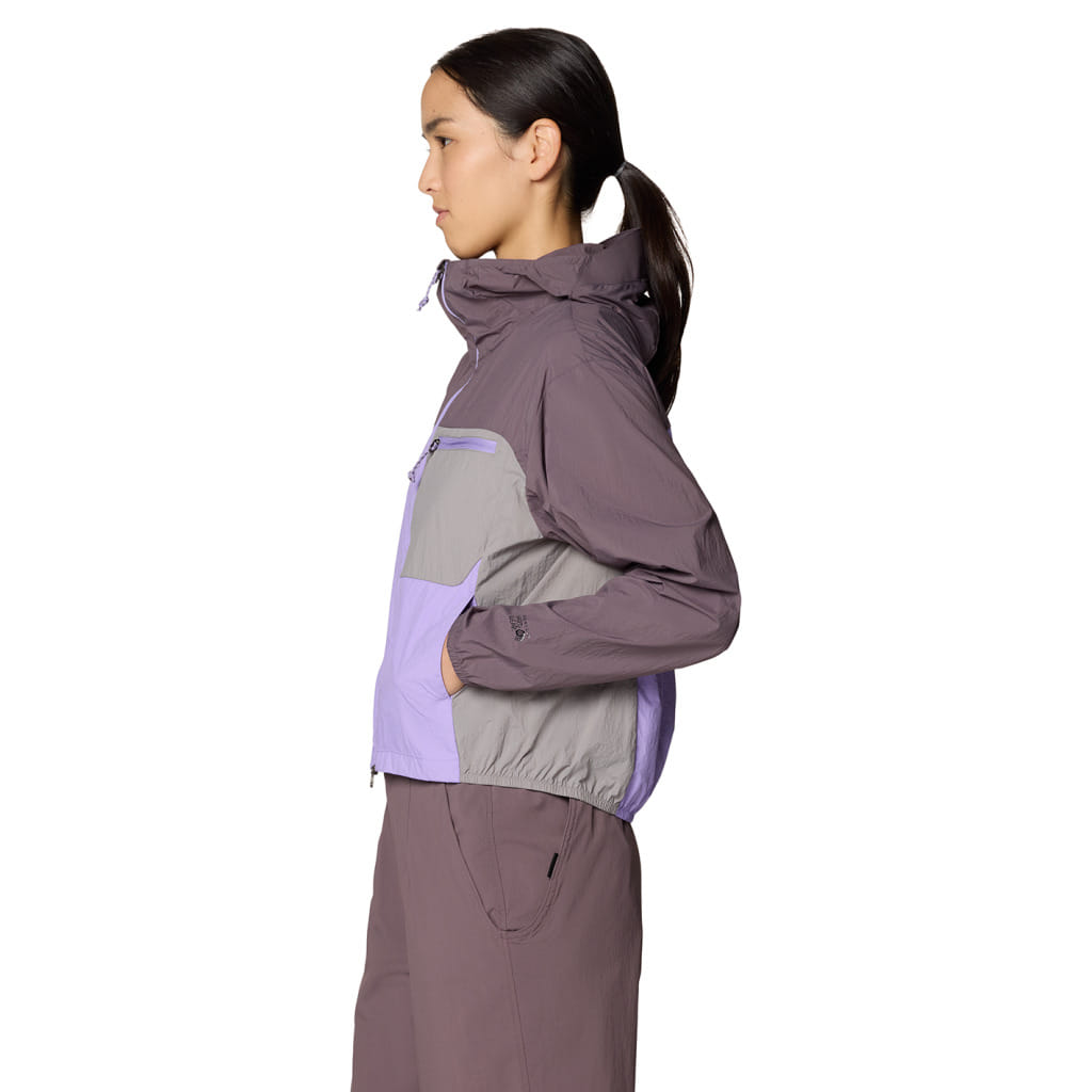 Mountain Hardwear W Wind Veil Hooded Jacket Windbreaker purple sage ...