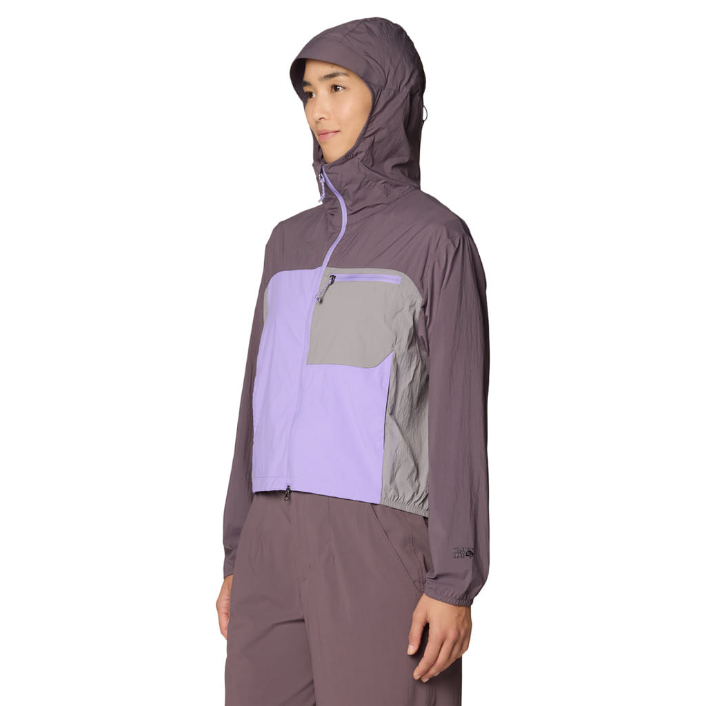 Mountain Hardwear W Wind Veil Hooded Jacket Windbreaker purple sage ...
