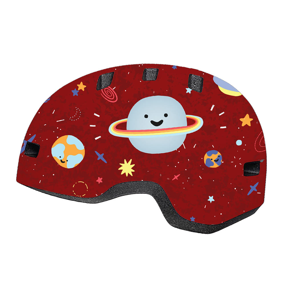 Bell Lil Ripper Kindervelohelm gloss dark red planets S - Transa.ch